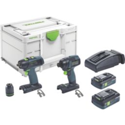 Festool 577245 18V 2 x 4.0Ah Li-Ion Airstream Li-High Power Brushless ...