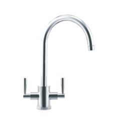 Refurb Franke Olympus Dual-Lever Mono Mixer Kitchen Tap Chrome - Screwfix