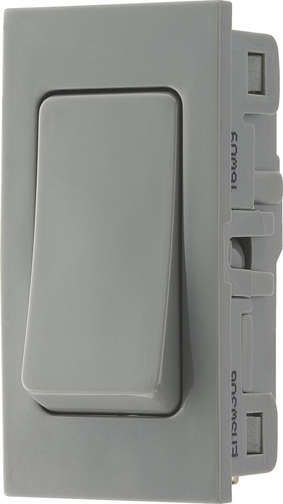 British General 20A Modular DP Boiler Switch Grey - Screwfix