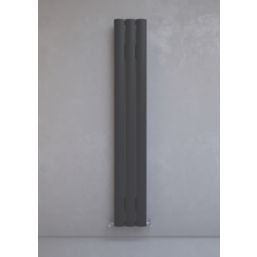 Kudox AluLite Arc 1800mm x 280mm 2396BTU Black Vertical Designer ...