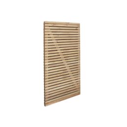Forest Garden Gate 900mm x 1800mm Natural Timber - Screwfix