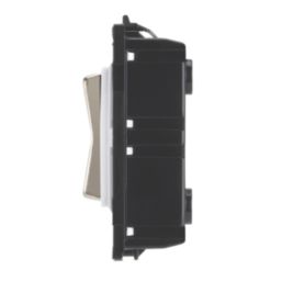 Contactum Decorative 10AX 2-Way Grid Retractive Switch Module 'Press ...