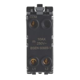 Contactum Decorative 10AX 2-Way Grid Retractive Switch Module 'Press ...