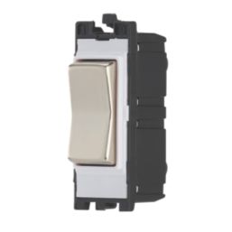 Contactum Decorative 10AX 2-Way Grid Retractive Switch Module 'Press ...