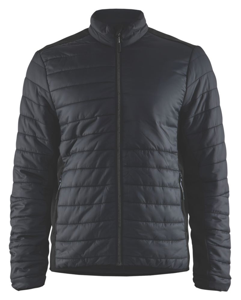 Blaklader Hybrid Jacket Black/Dark Grey X Small 34" Chest - Screwfix