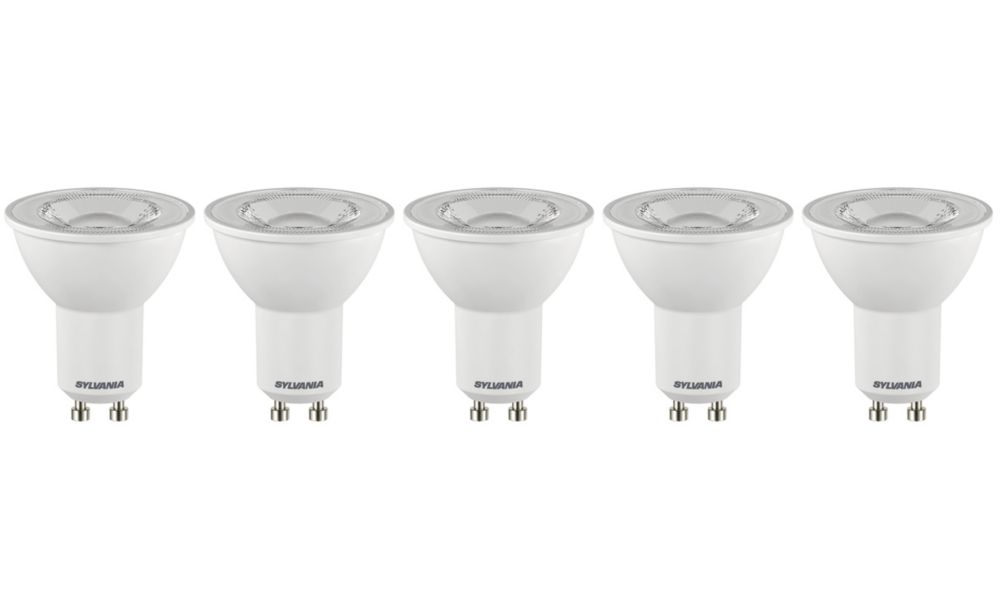 Sylvania Refled Es50 V6 830 Sl5 Gu10 Led Light Bulb 610lm 7w 5 Pack
