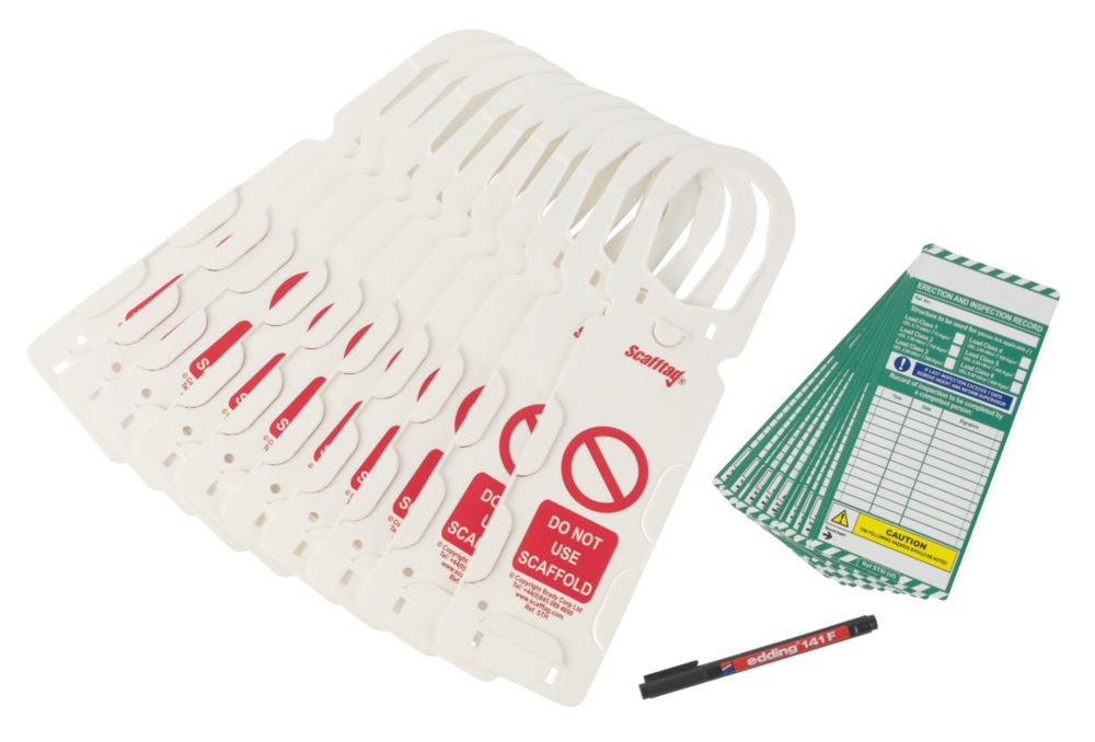 Scafftag Scaffold Tagging System Kit - Screwfix
