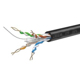 Labgear Cat 6 Black 4-Pair 8-Core Unshielded Ethernet Cable 305m Box ...