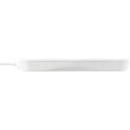 Masterplug 13A 4-Gang Switched Surge-Protected Extension Lead White 2m ...
