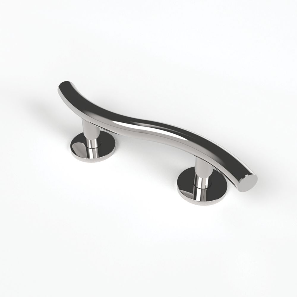 Nymas NymaSTYLE Curved Household Luxury Grab Rail Polished Stainless ...