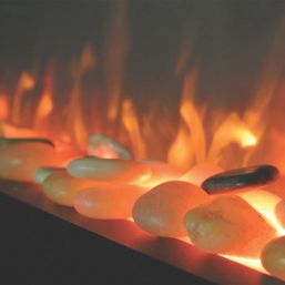 Focal Point Pasadena Black Remote Control Wall-Mounted Electric Fire ...