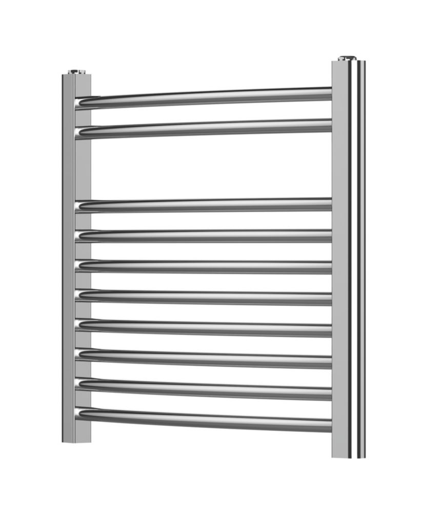 Blyss Curved Towel Radiator 500 x 550mm Chrome 600BTU | Towel Rails ...