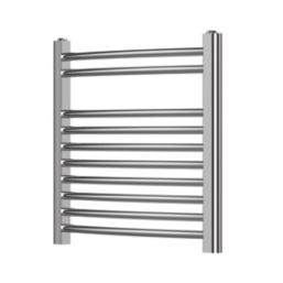 Blyss 500mm x 550mm 600BTU Chrome Curved Towel Radiator - Screwfix