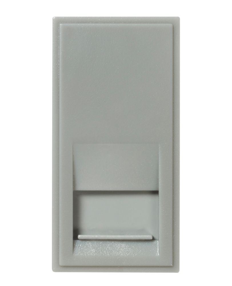 Knightsbridge Modular Slave Telephone Socket Grey with Grey Inserts ...