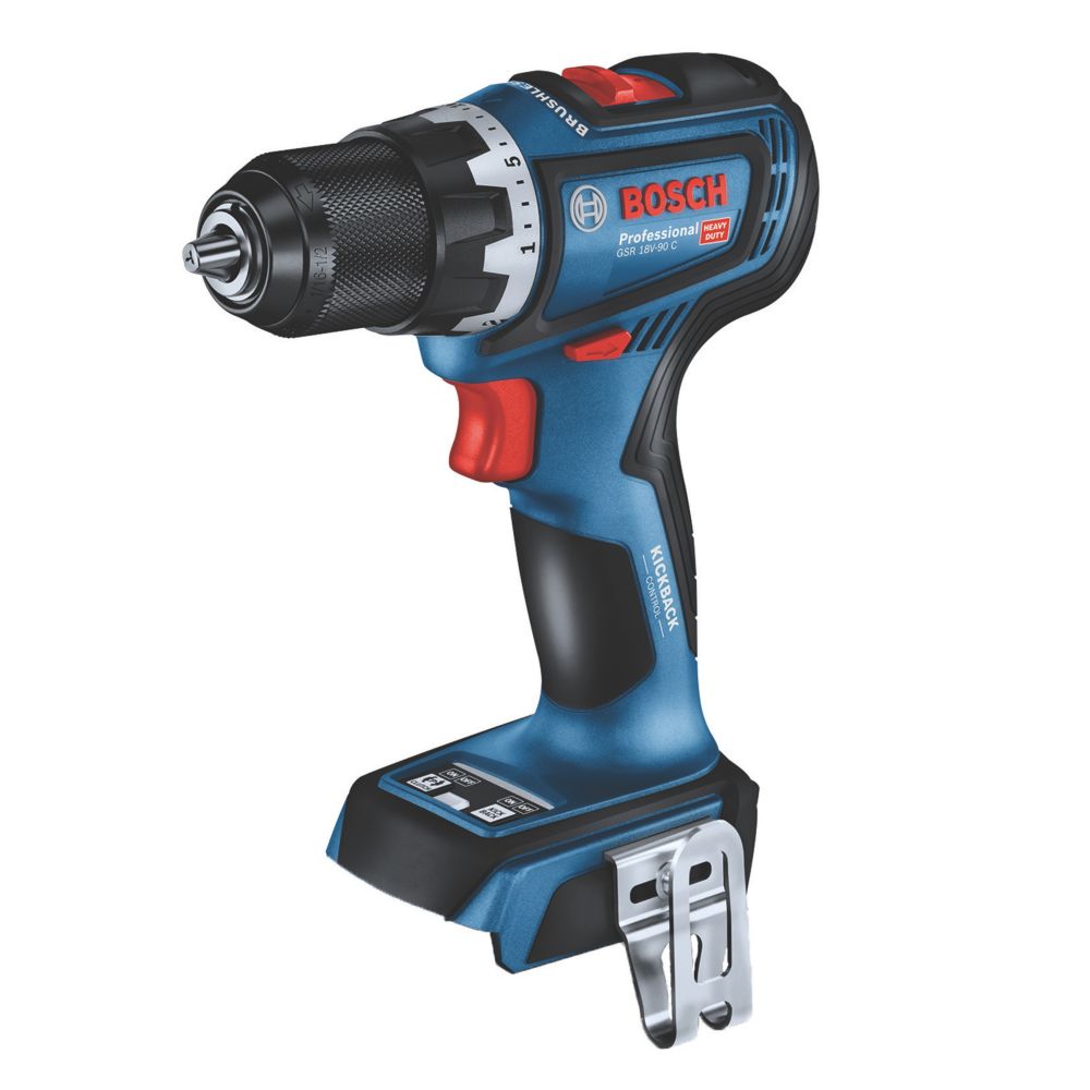 Bosch GSR 18V-90 C 18V Li-Ion CoolPack Brushless Cordless Drill Driver - Bare - Screwfix