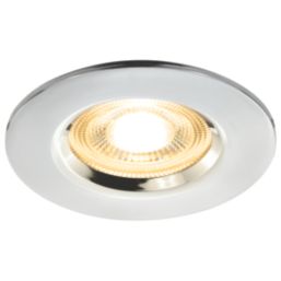 LAP Fixed LED Downlight Chrome 4.5W 420lm - Screwfix