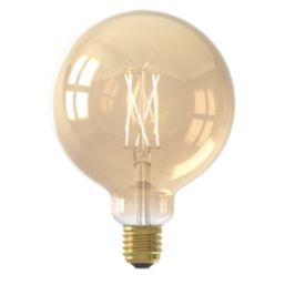 Calex E27 G125 LED Virtual Filament Smart Light Bulb 7W 806lm - Screwfix