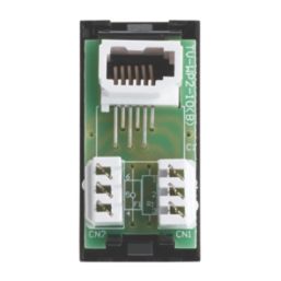 Contactum Media Modular Slave Telephone Socket Black - Screwfix