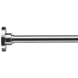 Croydex Straight Flexi-Fix Shower Rod Stainless Steel Chrome 2300mm ...