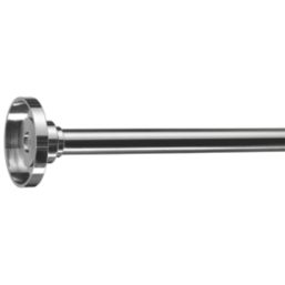 Croydex Straight Flexi-Fix Shower Rod Stainless Steel Chrome 2300mm ...