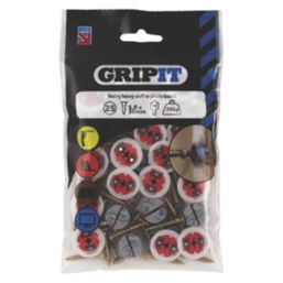 GripIt Plasterboard Fixings 18mm x 205mm 25 Pack - Screwfix
