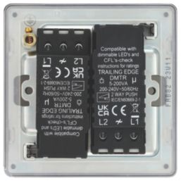 LAP 2-Gang 2-Way LED Dimmer Switch Antique Brass with Colour-Matched ...