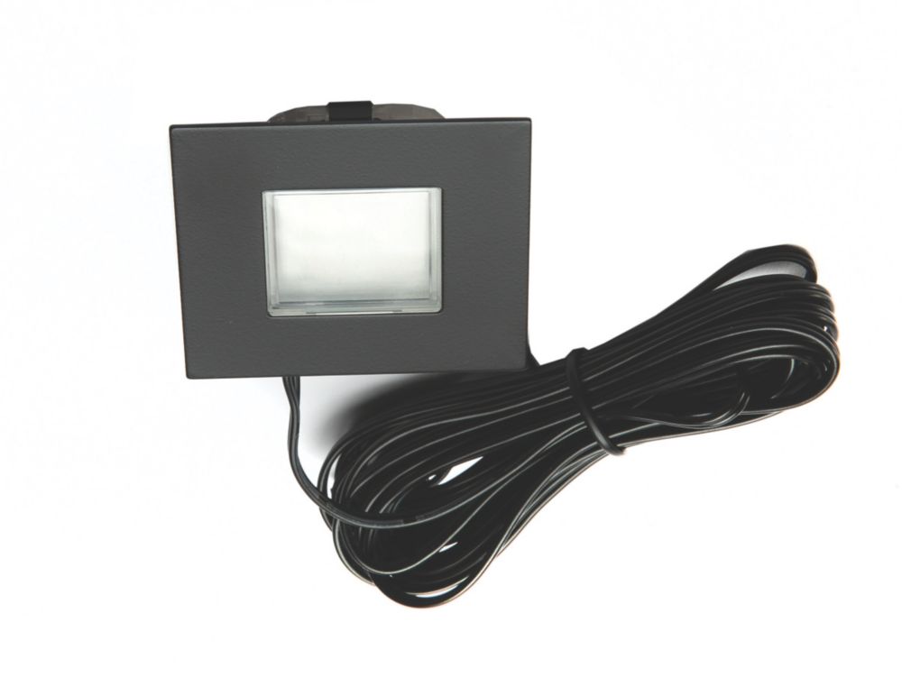 VEW Strata Recessed Square LED Kitchen Plinth Light Black 0.18W 15lm ...