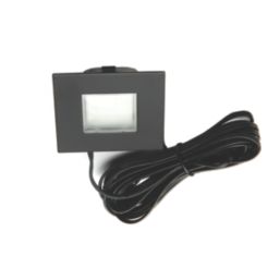 VEW Strata Recessed Square LED Kitchen Plinth Light Black 0.18W 15lm ...