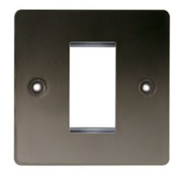 LAP 1-Module Modular Faceplate Black Nickel - Screwfix