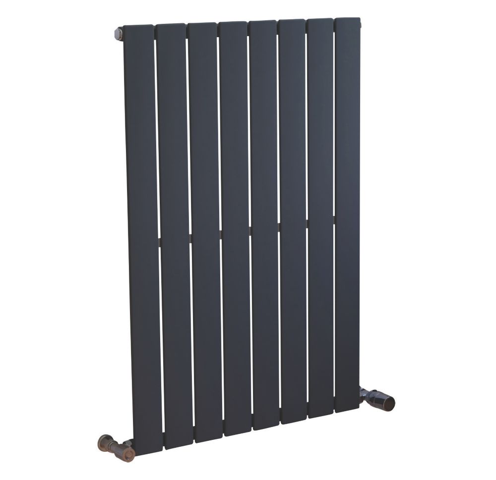 Ximax 900mm x 595mm 2038BTU Anthracite Vertical Designer Radiator ...