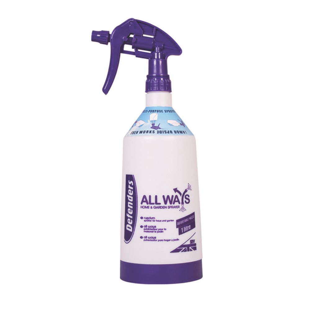 Defenders All Ways White / Purple Sprayer 1Ltr - Screwfix