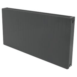 Stelrad 700mm x 1000mm 6053BTU Grey Type 22 Convector Radiator - Screwfix