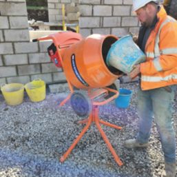 Altrad Belle Minimix 150E+ 82V 1 x 5Ah Li-Ion Cordless Cement Mixer - Screwfix
