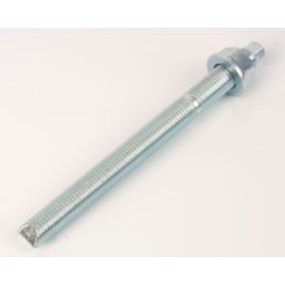 Rawlplug Zinc-Plated Steel Threaded Rods M12 x 220mm 10 Pack - Screwfix