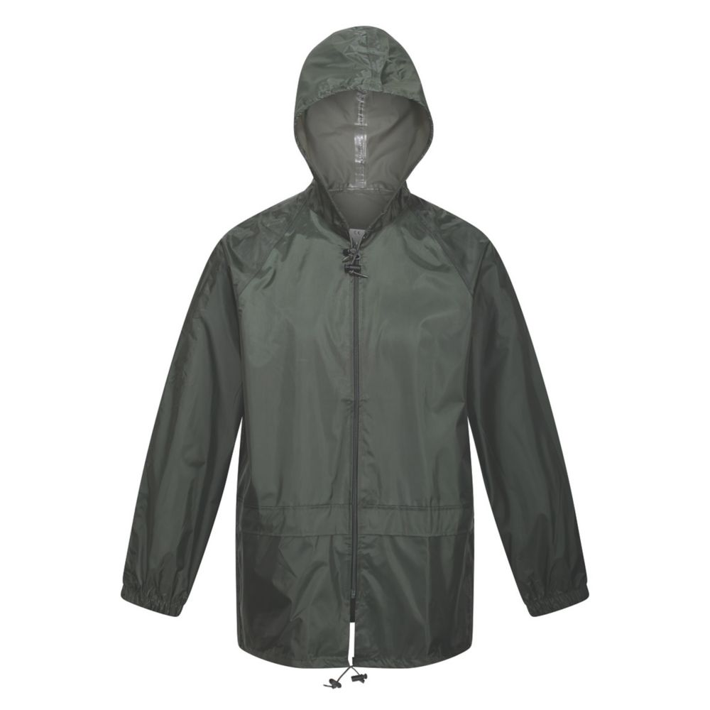 Regatta Stormbreak Waterproof Jacket Dark Olive Large Size 41 1/2 ...