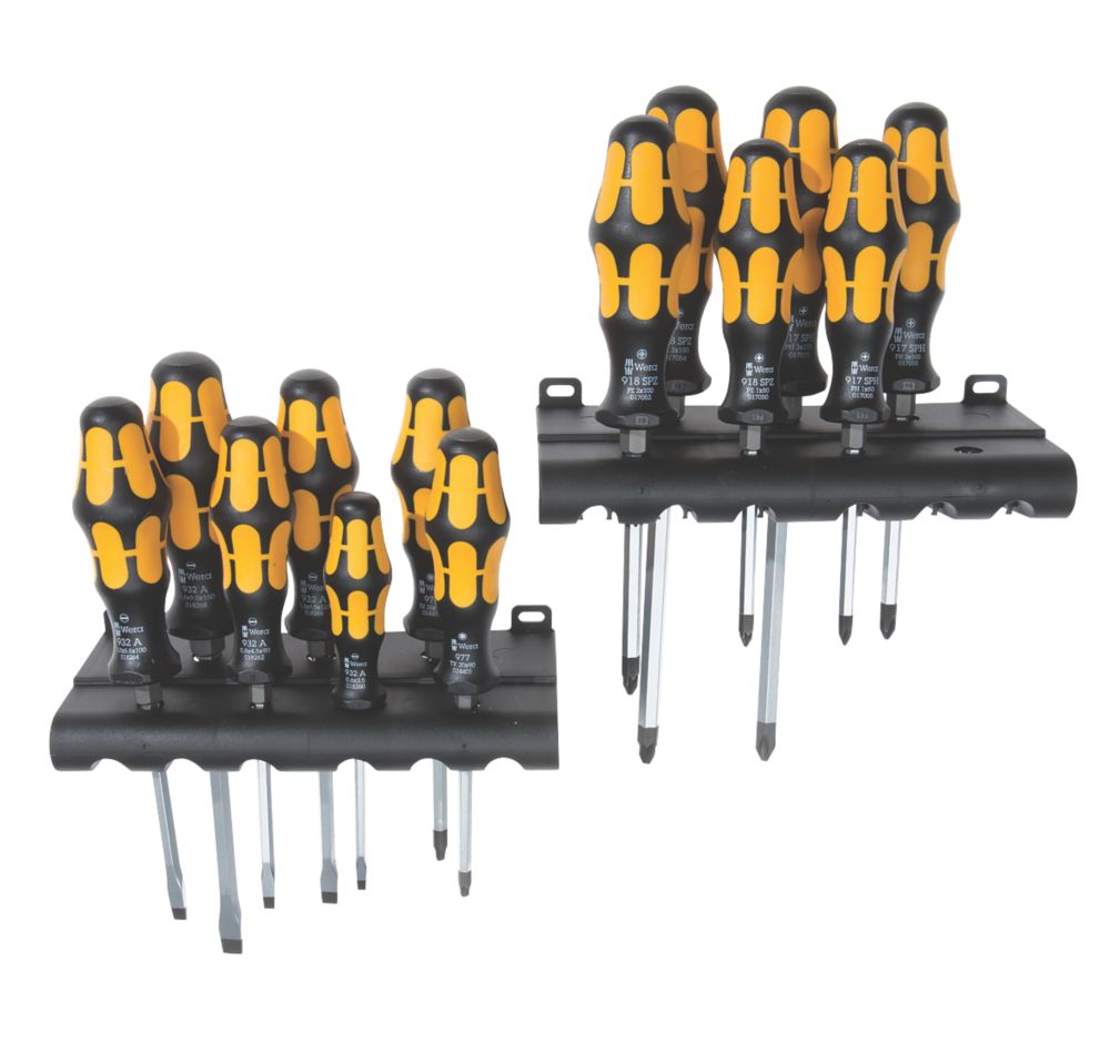 Wera Kraftform Plus Mixed Chisel Chiseldriver Set 15 Pieces ...