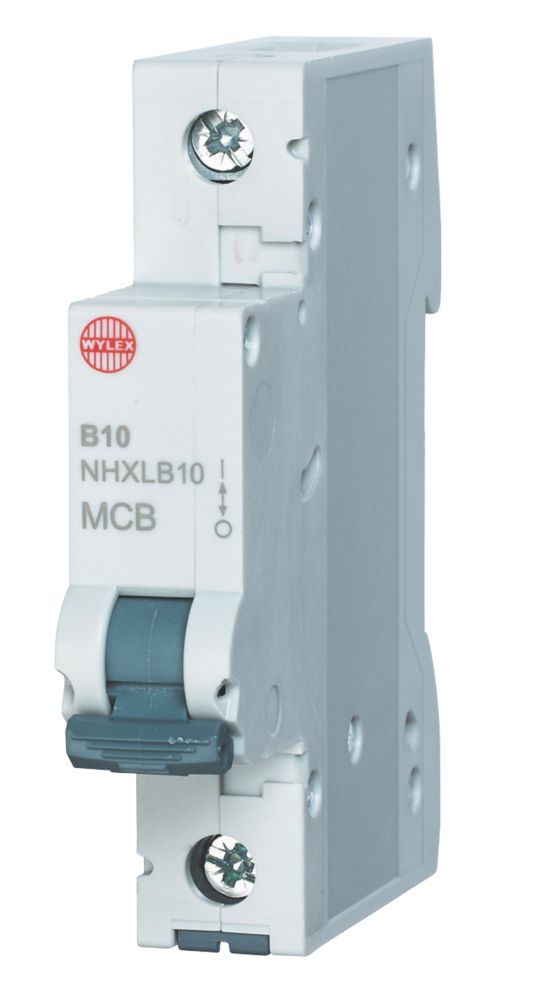 Wylex 10A SP B Curve MCB - Screwfix