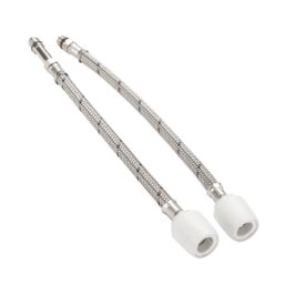 Hep2O Push-Fit Flexible Monobloc Tap Connectors 15mm x M12 x 300mm 2 ...