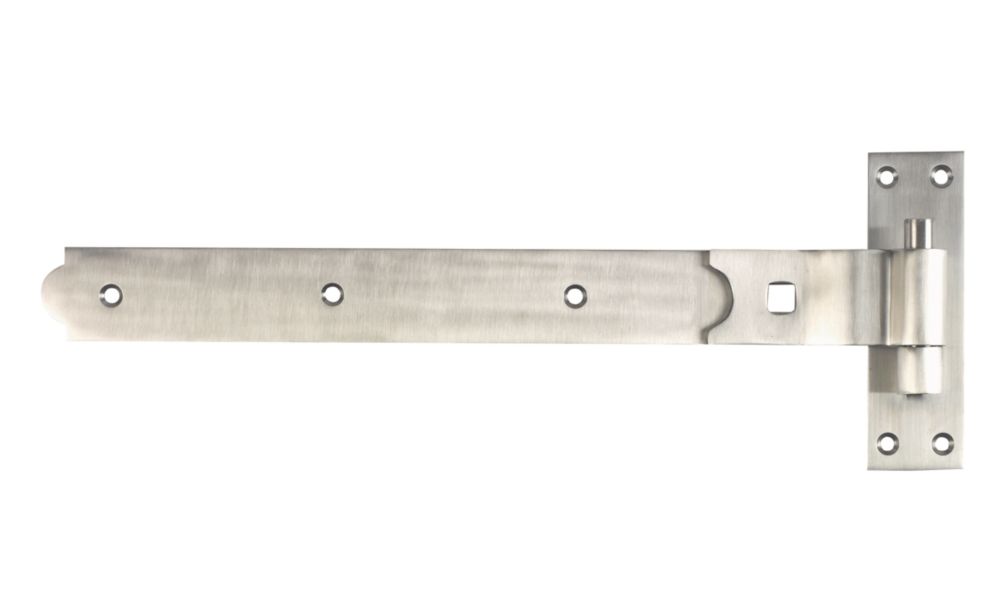 GateMate Stainless Steel Cranked Band & Hook on Plates 164mm x 18" x ...