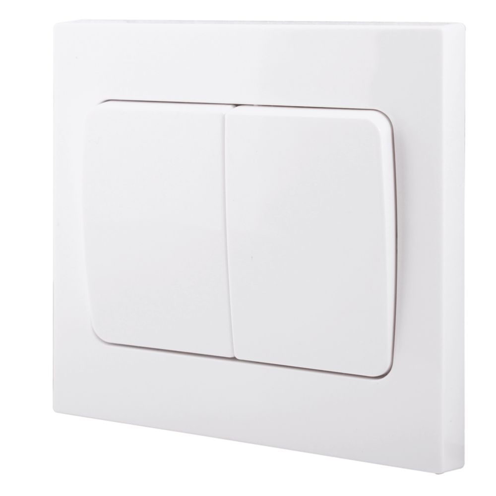 British General 900 Series 10AX 2-Gang 2-Way Light Switch White ...