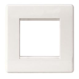 LAP 2-Module Modular Faceplate White - Screwfix