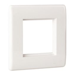 LAP 2-Module Modular Faceplate White - Screwfix