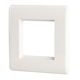 LAP 2-Module Modular Faceplate White - Screwfix