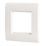 LAP 2-Module Modular Faceplate White - Screwfix