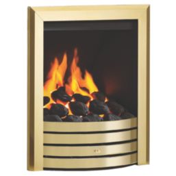 Be Modern Design Brass Rotary Control Inset Gas Manual Fire 510mm x ...
