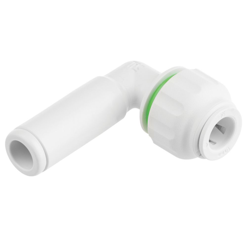 Flomasta Plastic Push-Fit Reducing 90° Stem Elbow F 10mm x M 15mm ...