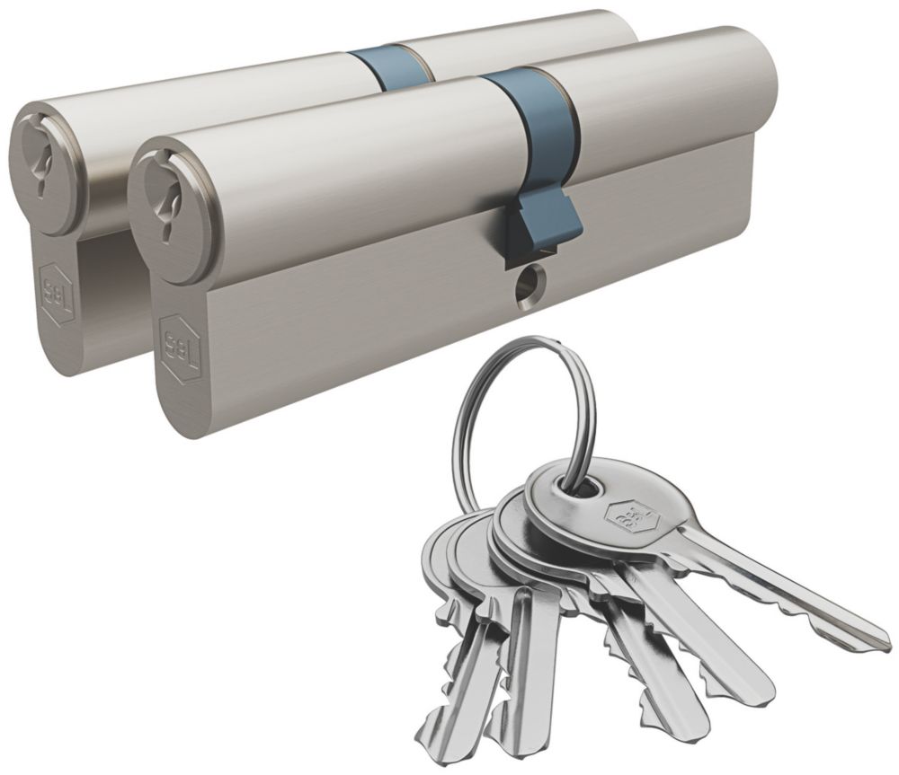 Smith & Locke 1 Star 6-Pin Euro Double Cylinder Locks 50-50 (100mm ...