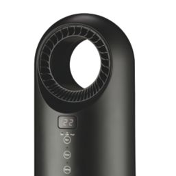 TCP Bladeless Smart Oscillating Heater & Fan 1500W Black - Screwfix