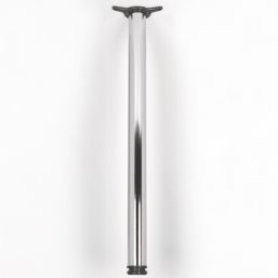 Hafele Table Leg Polished Chrome-Plated 870mm - Screwfix