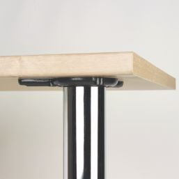 Hafele Table Leg Polished Chrome-Plated 870mm - Screwfix